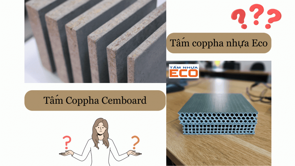 SO SÁNH GIỮA TẤM COPPHA NHỰA ECO 17MM VÀ TẤM COPPHA PHỦ PHIM - Tấm nhựa Eco